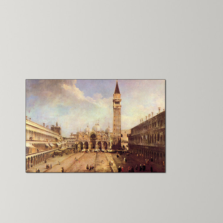Rosalind Wheeler Piazza San Marco by Canaletto - Wrapped Canvas Rectangle Print | Wayfair.co.uk
